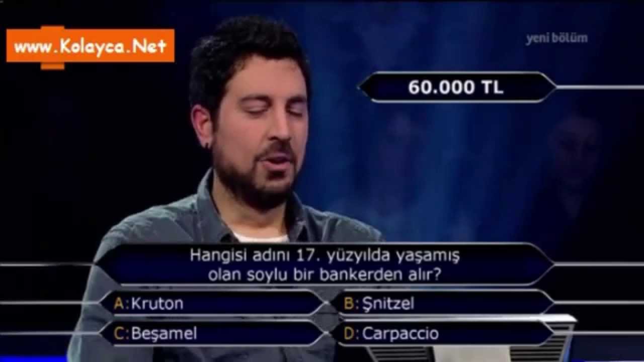 Kim milyoner olmak ister 15 şubat 2015 Mert Tuncer 426. bölüm - YouTube