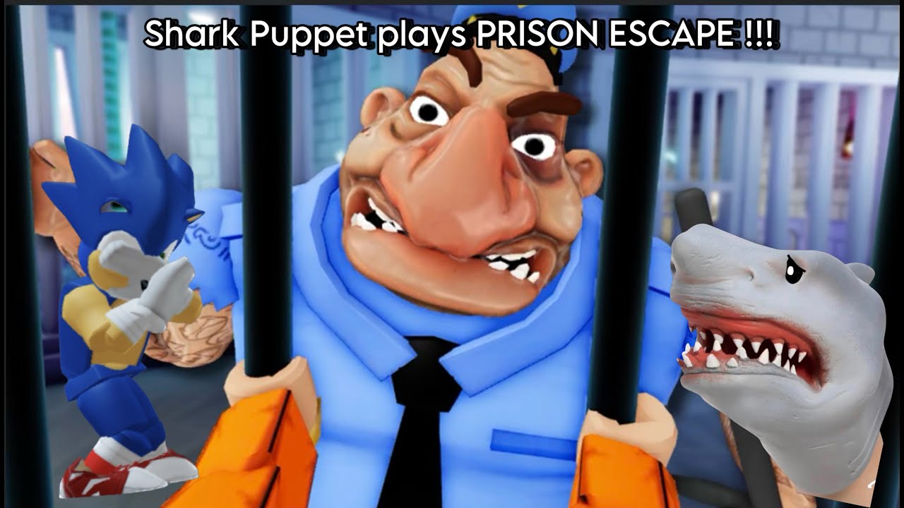 Shark Puppet plays PRISON ESCAPE ROBLOX OBBY - YouTube