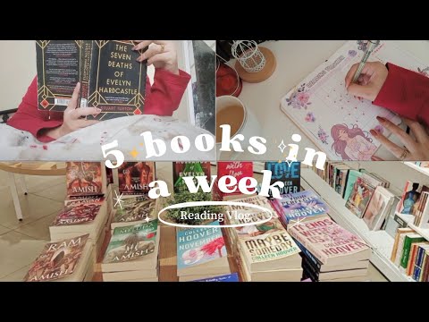 i'm trying to read 5 books in a week + bookstore visit & journaling | a ...