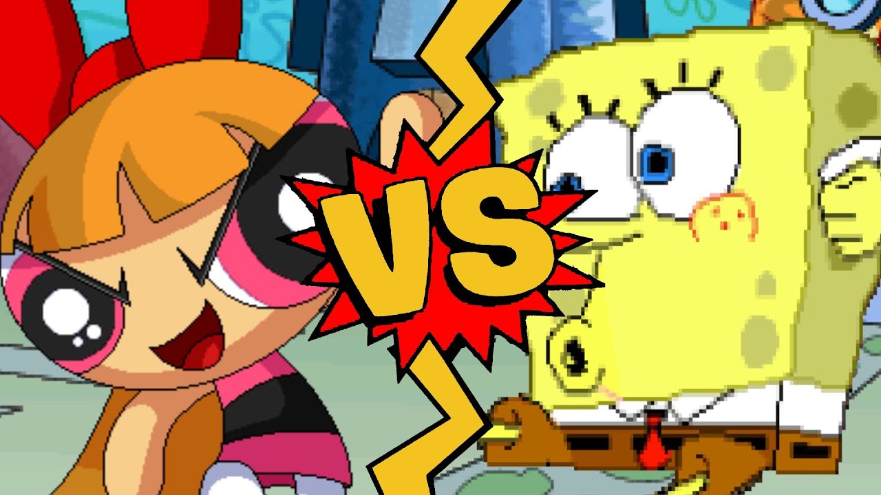 M.U.G.E.N. Battles | Blossom vs SpongeBob | The Powerpuff Girls vs ...