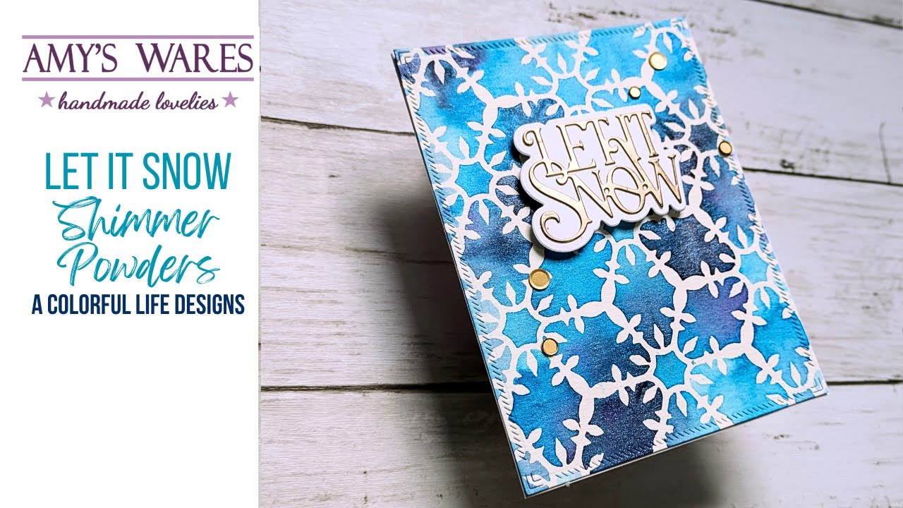 FAN FAVE TECHNIQUE!! I love this stuff! Awesome new stencil and SHIMMER ...