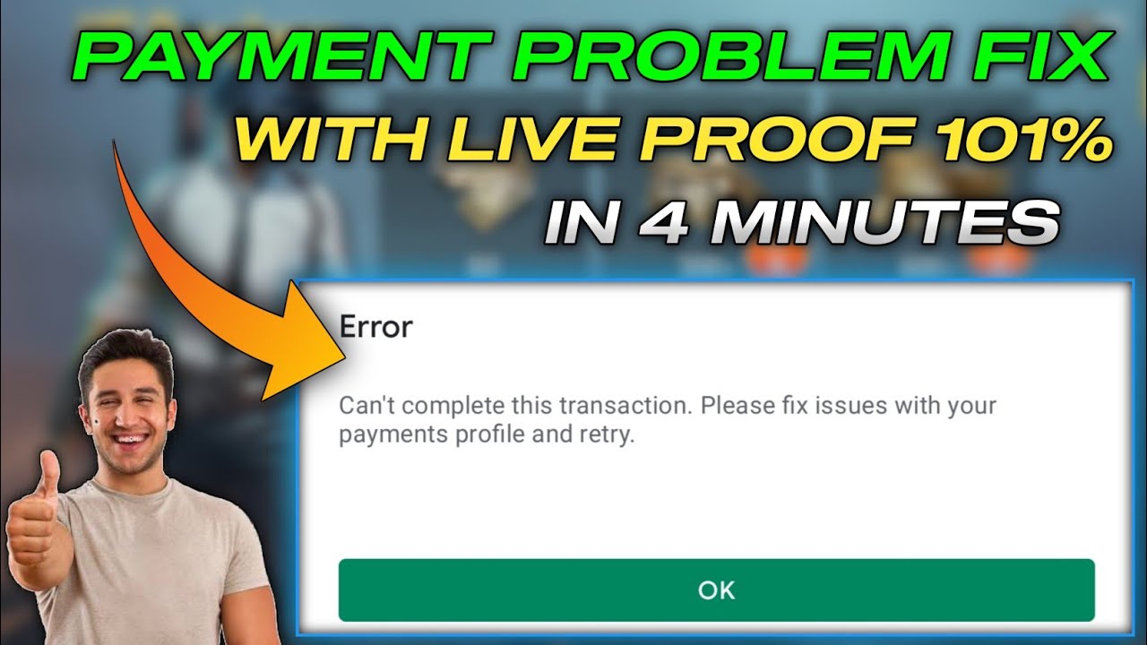 🤯Can't Complete This Transaction | Please Fix Issues With Your Payment ...