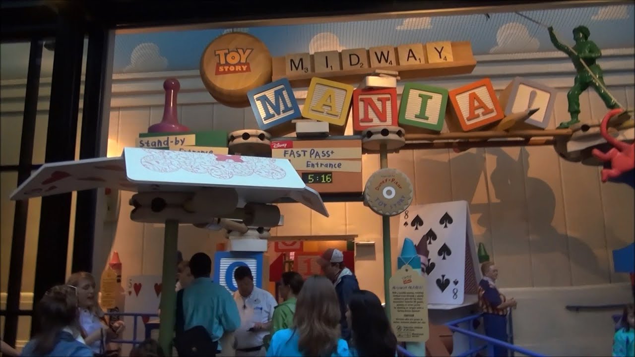 Toy Story Midway Mania Disney's Hollywood Studios - YouTube