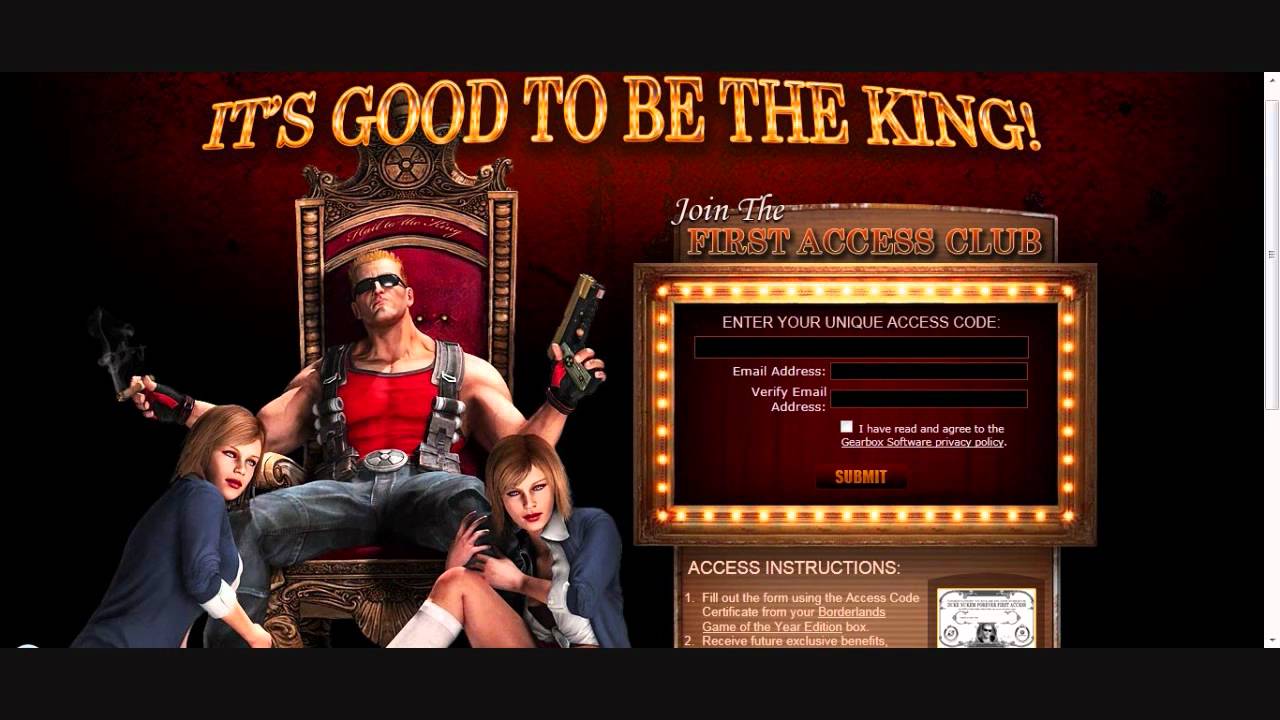 Duke Nukem Forever First Access Club!!! - YouTube