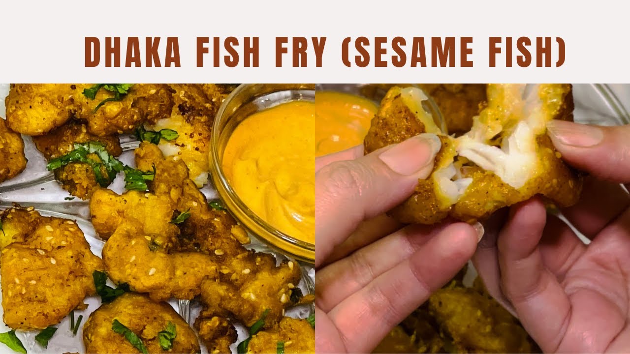 Dhaka Fish Fry Sesame Fish Recipe | Crispy Fried Fish | Rabi Vlogs ...