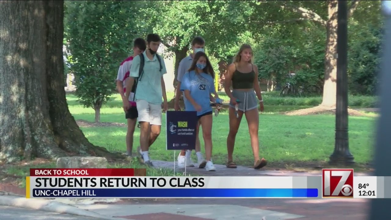 UNC students return to class amid COVID-19 pandemic - YouTube