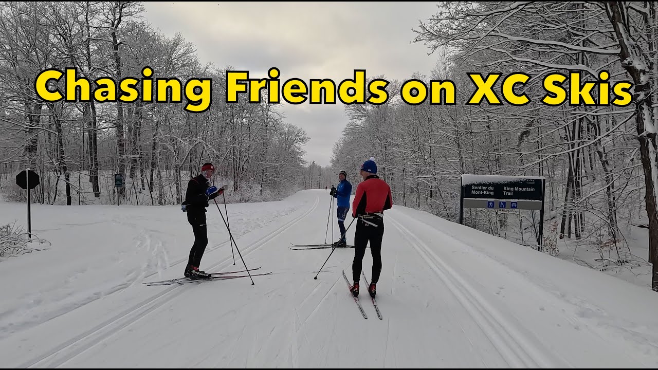Chasing Friends on XC Skis in the Gatineau Park - YouTube