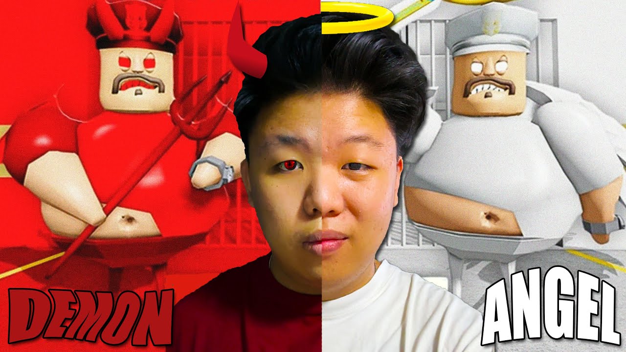AKU MAIN ROBLOX DEMON VS ANGEL BARRY'S PRISON RUN! - YouTube