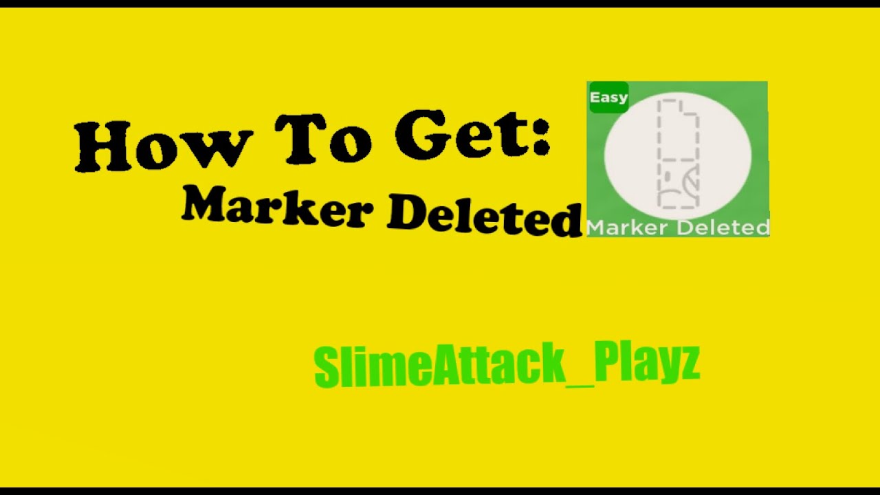 How To Get Marker Deleted | Find The Markers - YouTube
