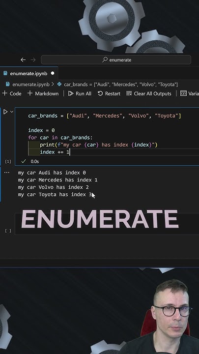 Using Pythons Built In Function Enumerate Python Pythonprogramming