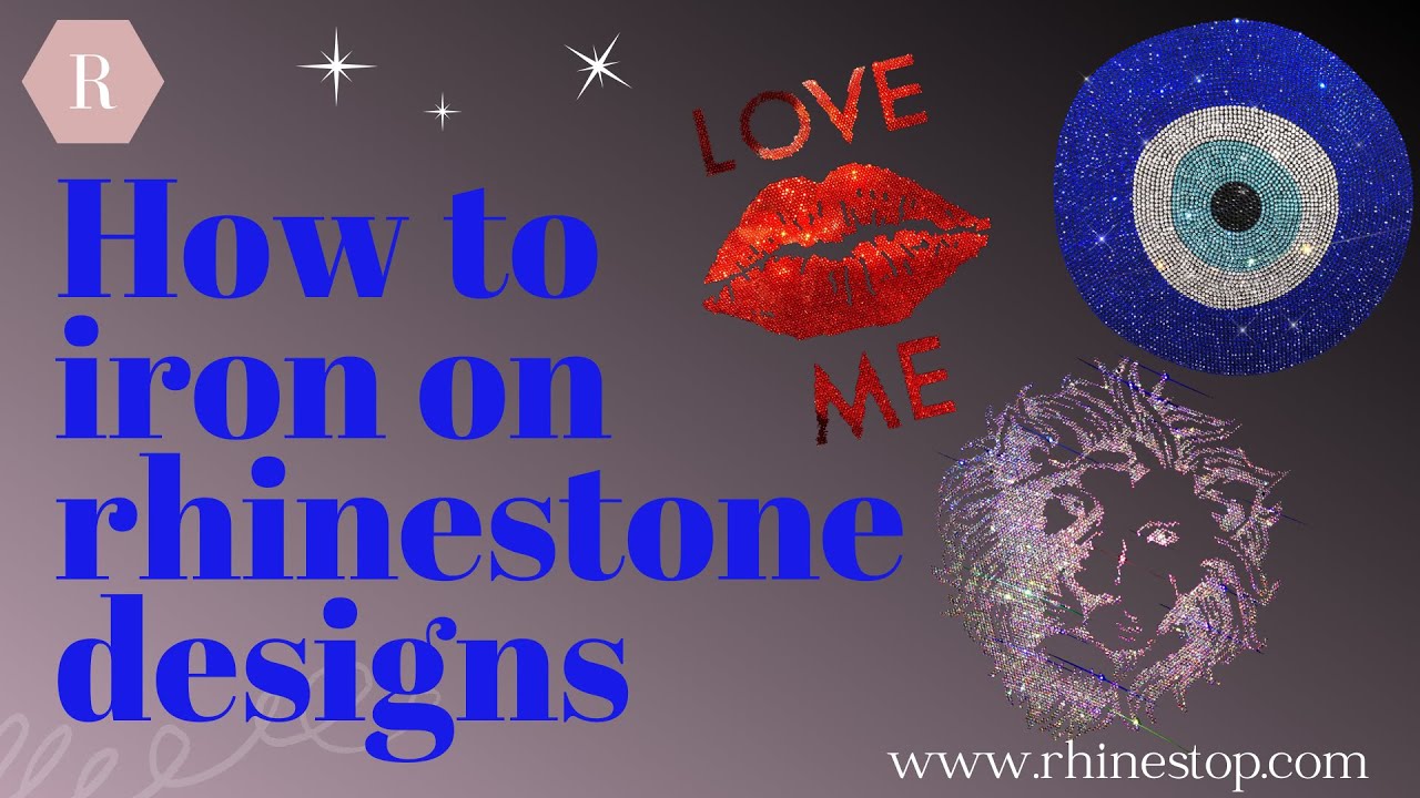 RHINESTOP-How to Iron-on Rhinestone Design - YouTube