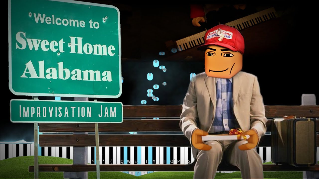 Sweet Home Alabama Improv Jam on Roblox Piano - YouTube