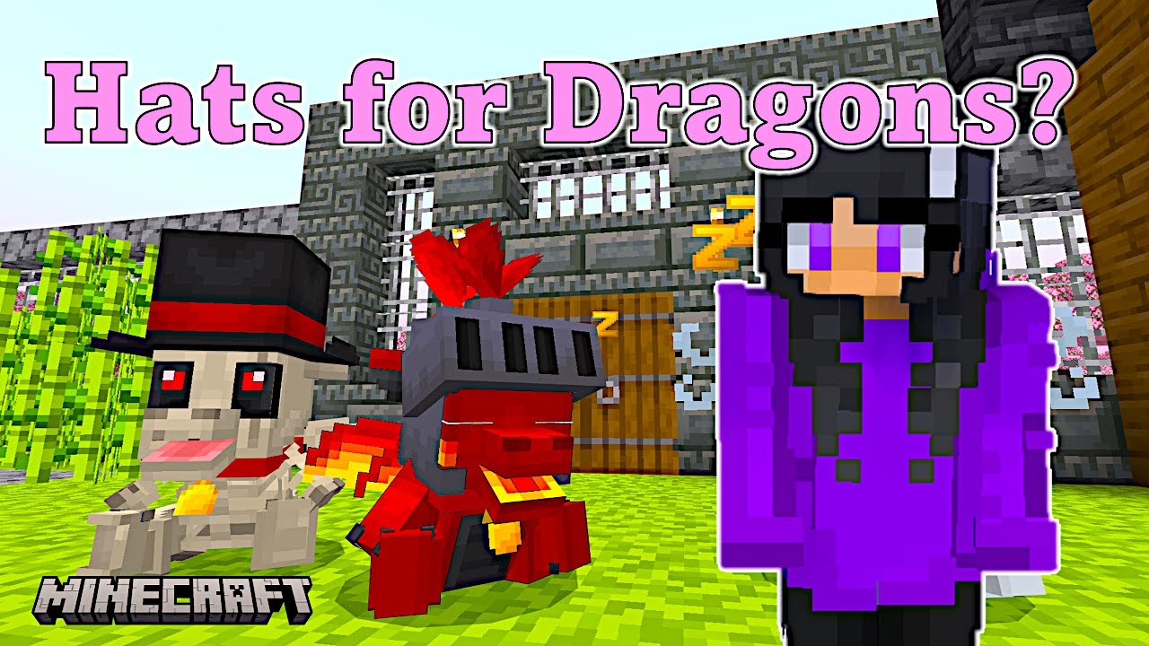 Taming Super Cute Dragons in Minecraft / Epi. 03: Hats, Treasure, and ...