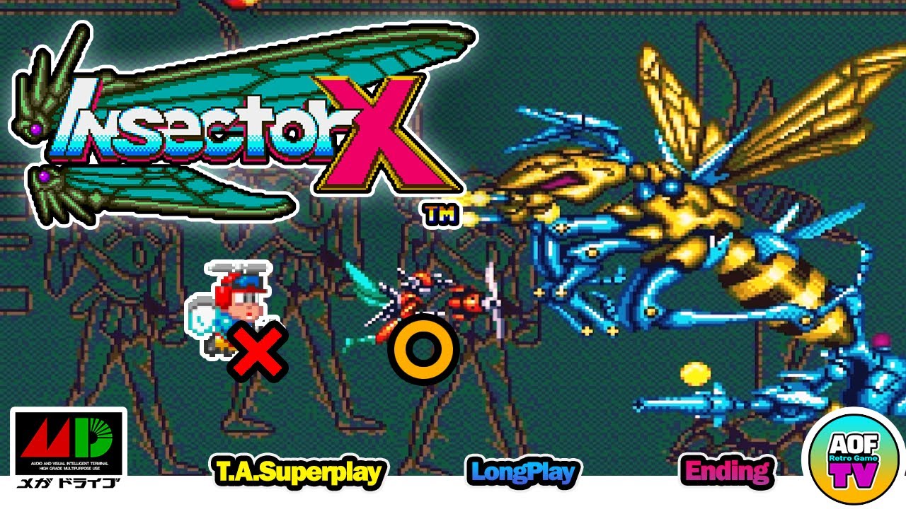 【GENESIS】 Insector X TAS / Hard / Superplay JPN No.0175 - YouTube