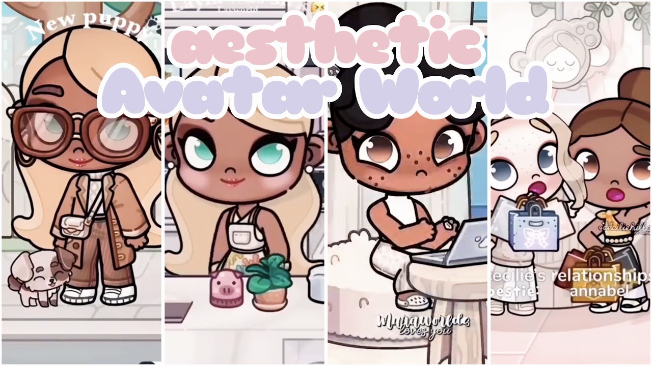 🥑20 minutes of Aesthetic Avatar World - routines, roleplay, cooking ...