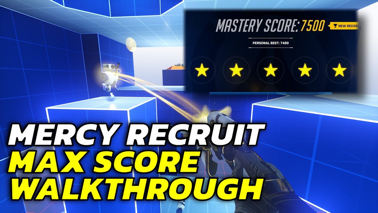 「Hero Mastery」 Mercy RECRUIT 5 Stars MAX SCORE Walkthrough (Overwatch 2 ...