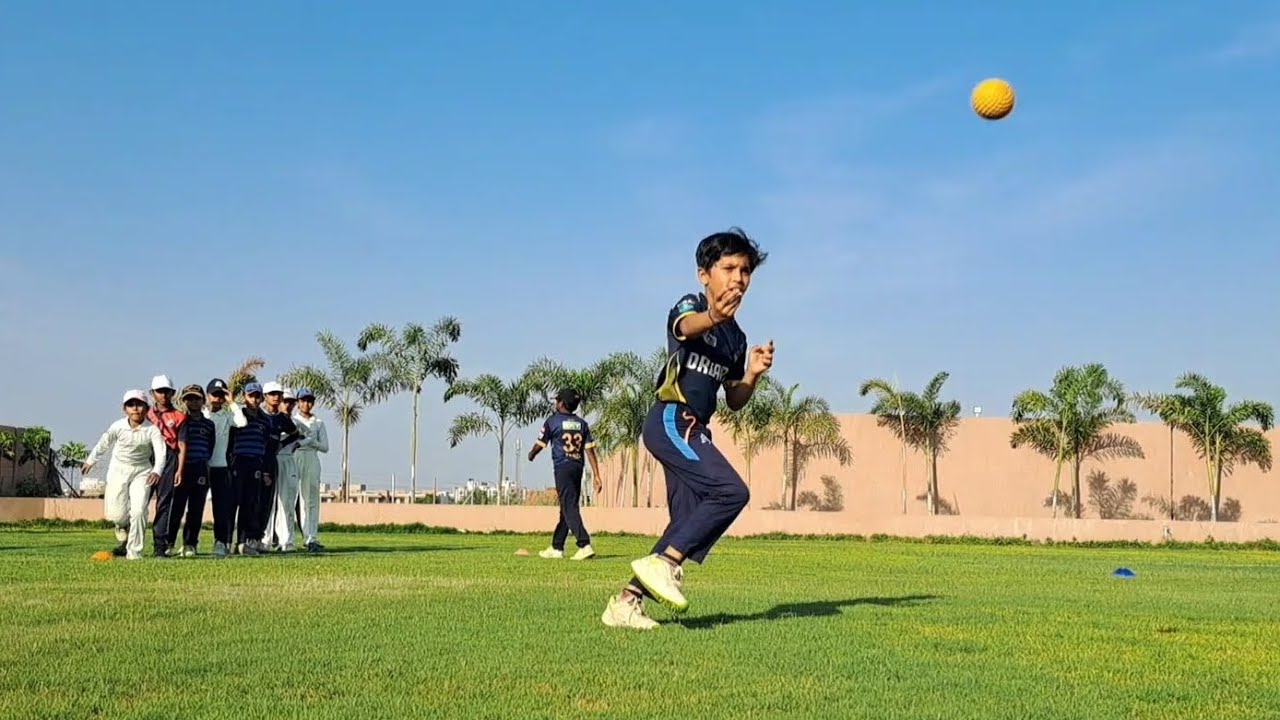 catch practice session evening practice session palanpur coach satish desai - YouTube