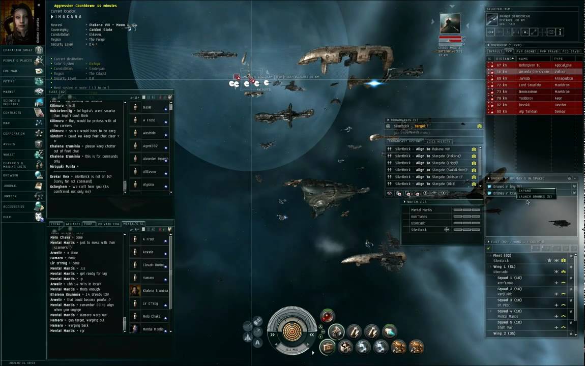 Eve-Online - Eve University attacks IDLE Empire POS - YouTube