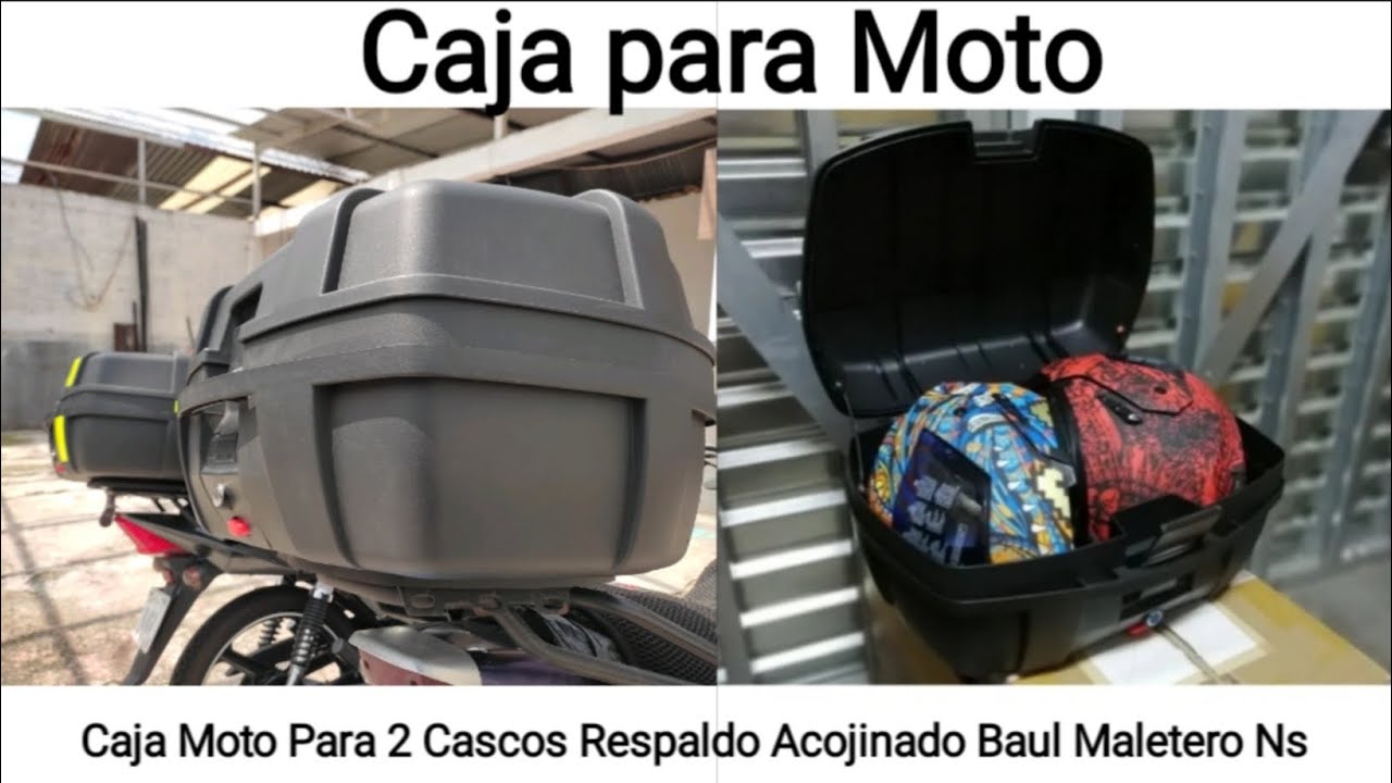 La mejor Caja para moto Review/ como poner una caja para motoneta/ moto ...