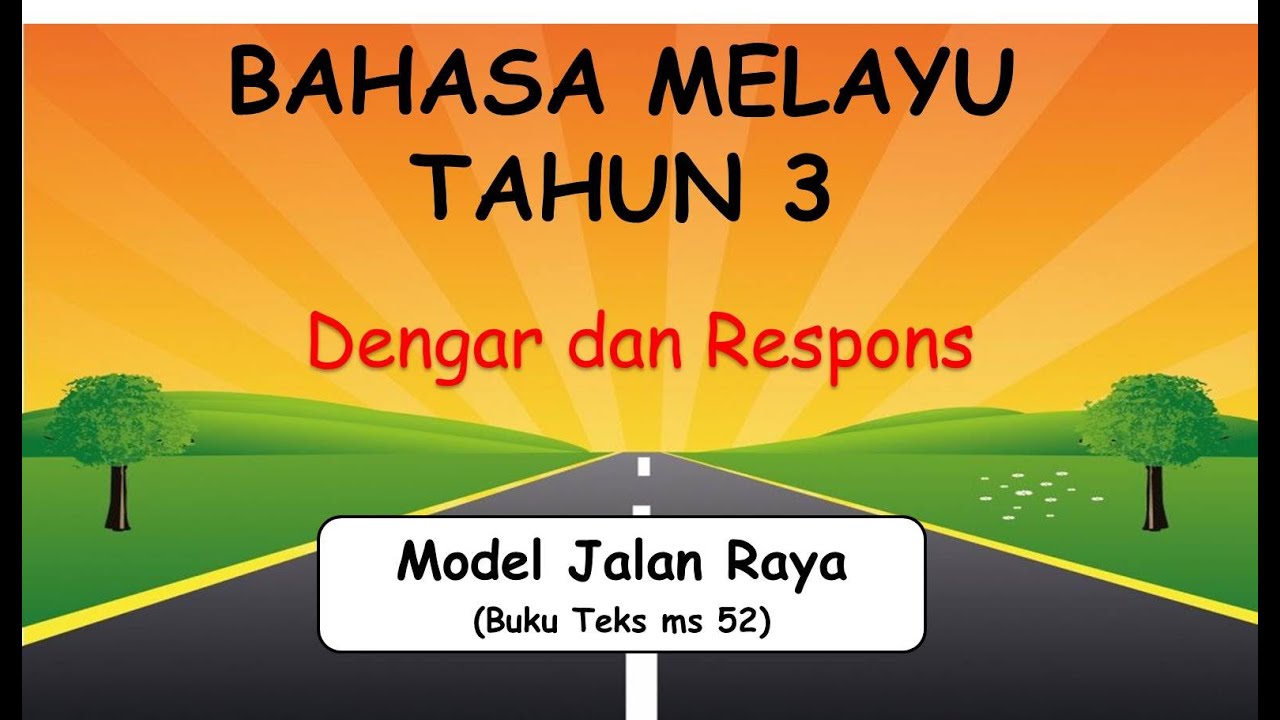 【教学分享】BM Tahun 3 UNIT 9 MODEL JALAN RAYA - YouTube