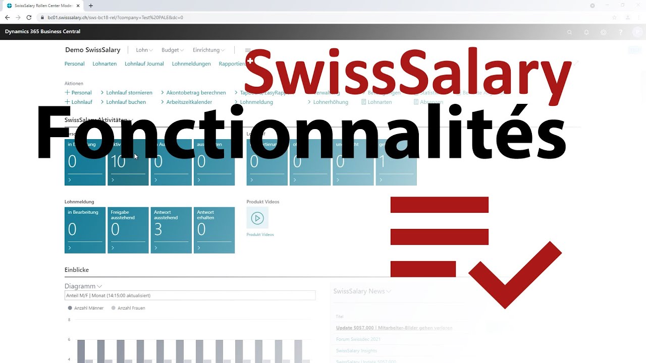 Fonctionnalités de SwissSalary pour les partenaires - YouTube
