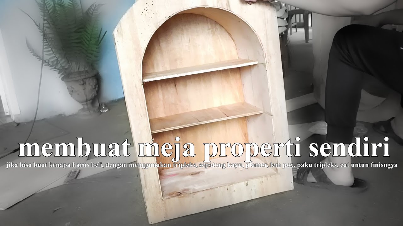membuat properti meja untuk foto studio atau decorasi - YouTube