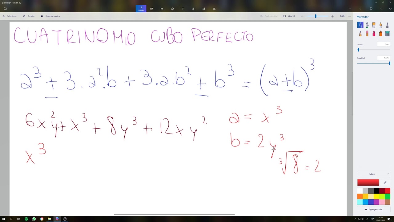 TRINOMIO CUADRADO PERFECTO y CUATRINOMIO CUBO PERFECTO - FACTORIZACIÓN ...