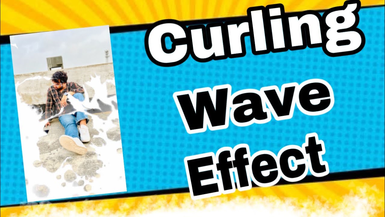 How To Create Curling Wave Effect Video and Template - YouTube