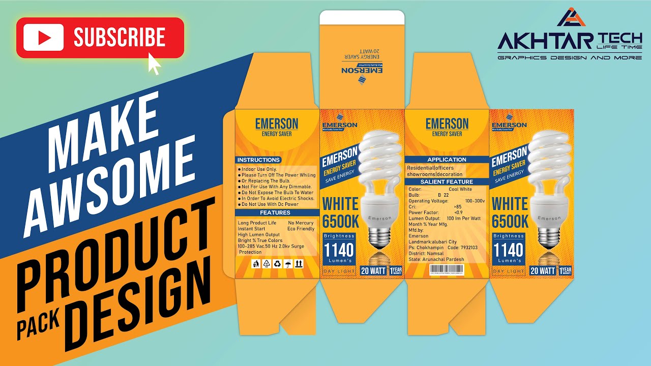 pack design | bulb box - YouTube