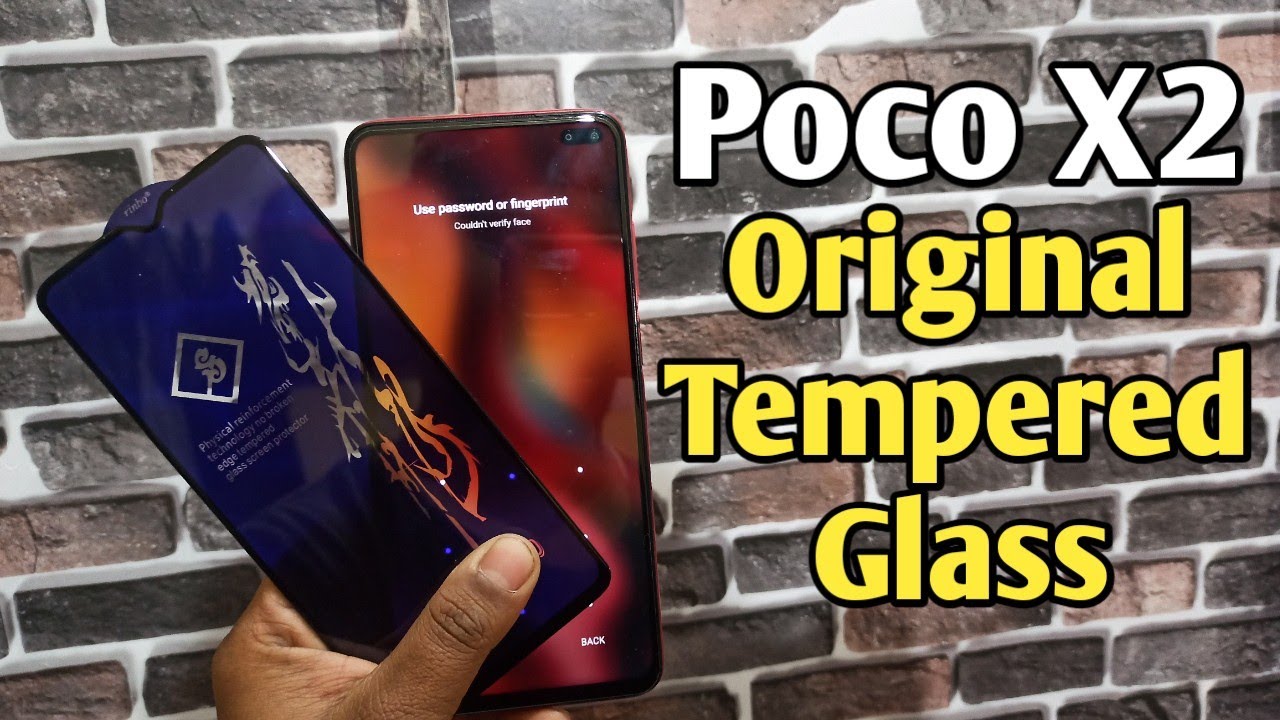 Poco X2 Original Tempered Glass, 9H Curved Poco X2 Full Screen Tempered ...