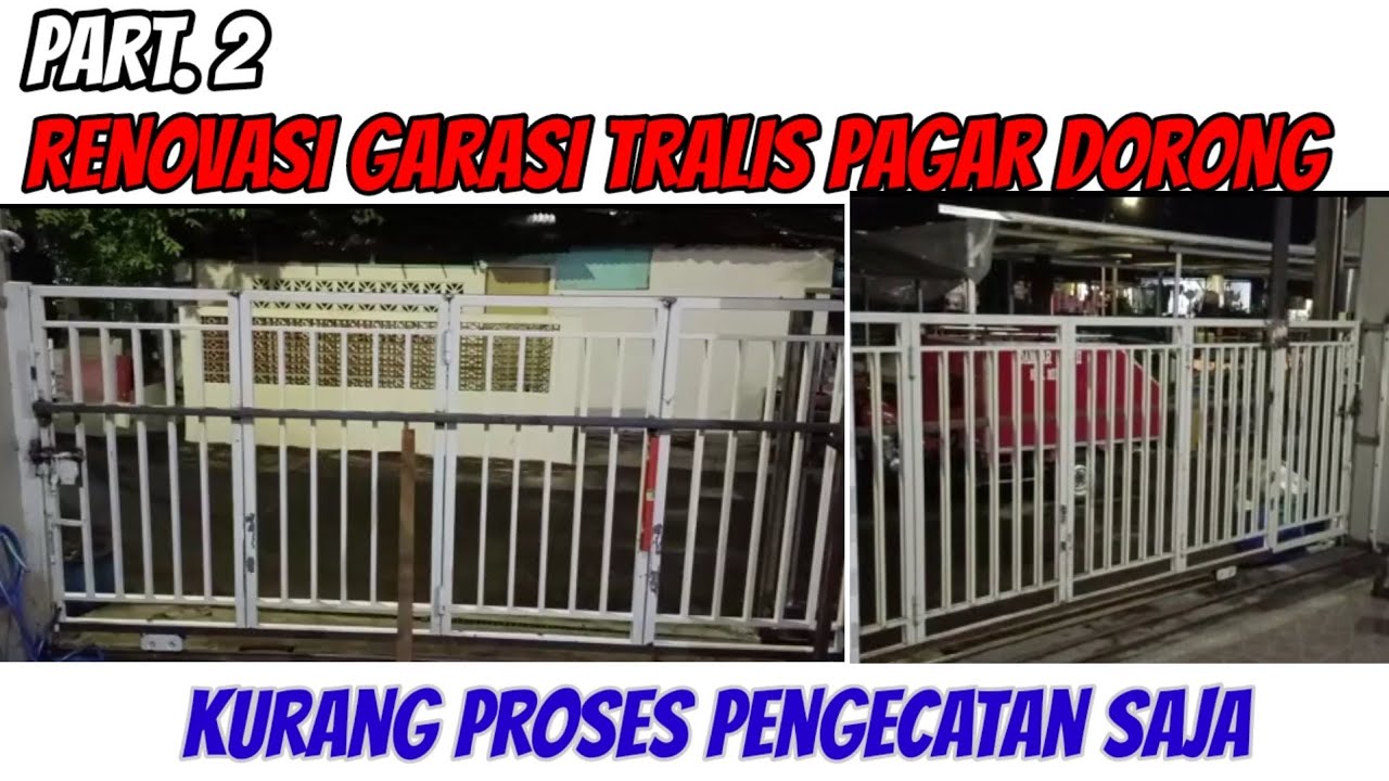 PAGAR GARASI DORONG PART. 2. MULAI PENGUKURAN, PEMOTONGAN RODA REL ...