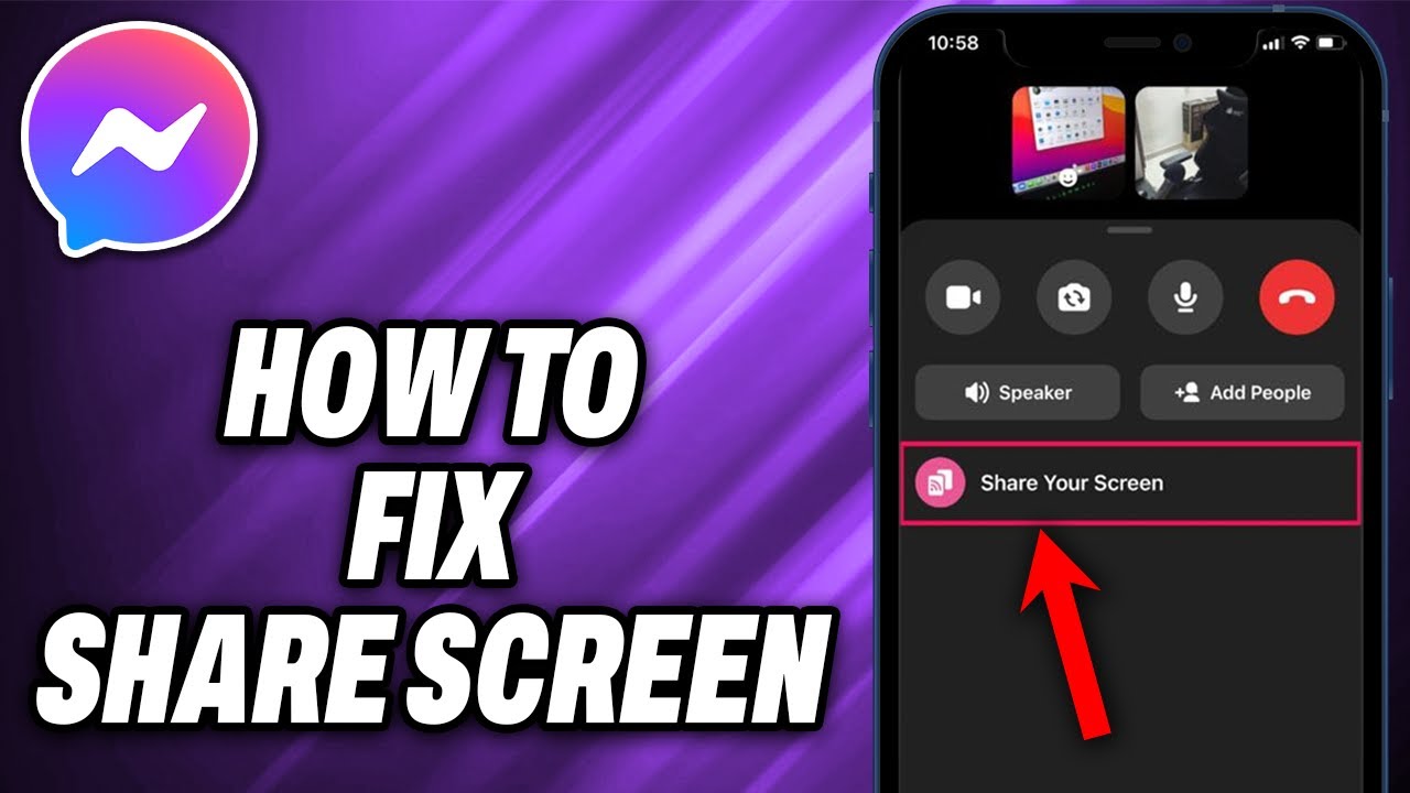 How To Fix Share Screen On Messenger on iPhone - YouTube