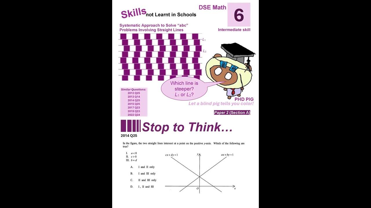 DSE Math Skill 6 #dse #dsemaths #mathematics #straightline #dsemath #opticalillusion - YouTube