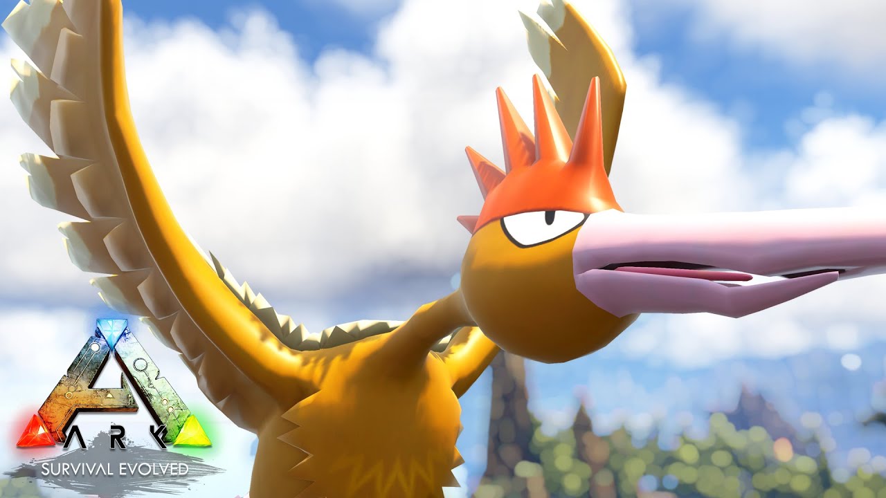 CAÇANDO PIDGEOTTO! FEAROW FURIOSO! POKEARK ARK SURVIVAL EVOLVED MOD ...