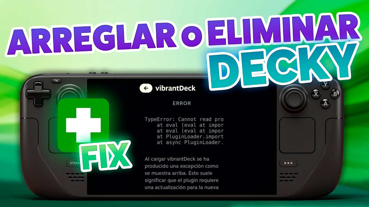 Cómo SOLUCIONAR o ELIMINAR DECKY: Fix de pantalla negra Steam Deck 🏥 - YouTube