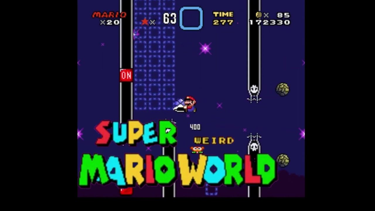 SUPER WEIRD MARIO WORLD SMW HACK - YouTube
