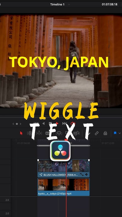 Wiggle text effect in DaVinci Resolve - YouTube