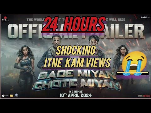 bade miyan chote miyan trailer views count | indian filma - YouTube