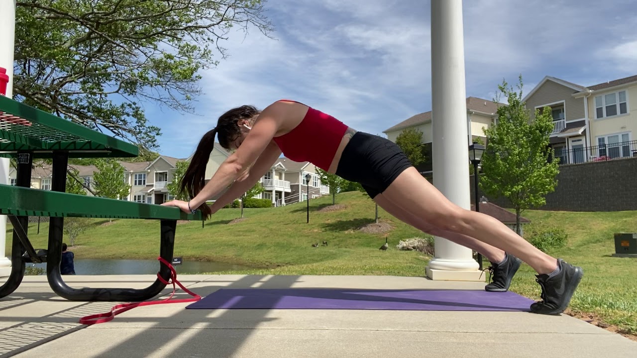 plank step ups - YouTube