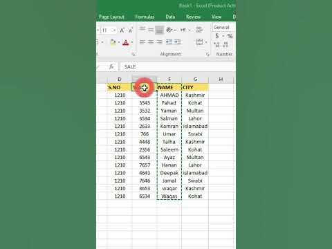 How interchange column in excel - YouTube