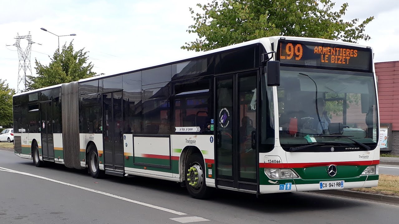 [Ilévia] Mercedes Citaro G sur la ligne L99 - YouTube
