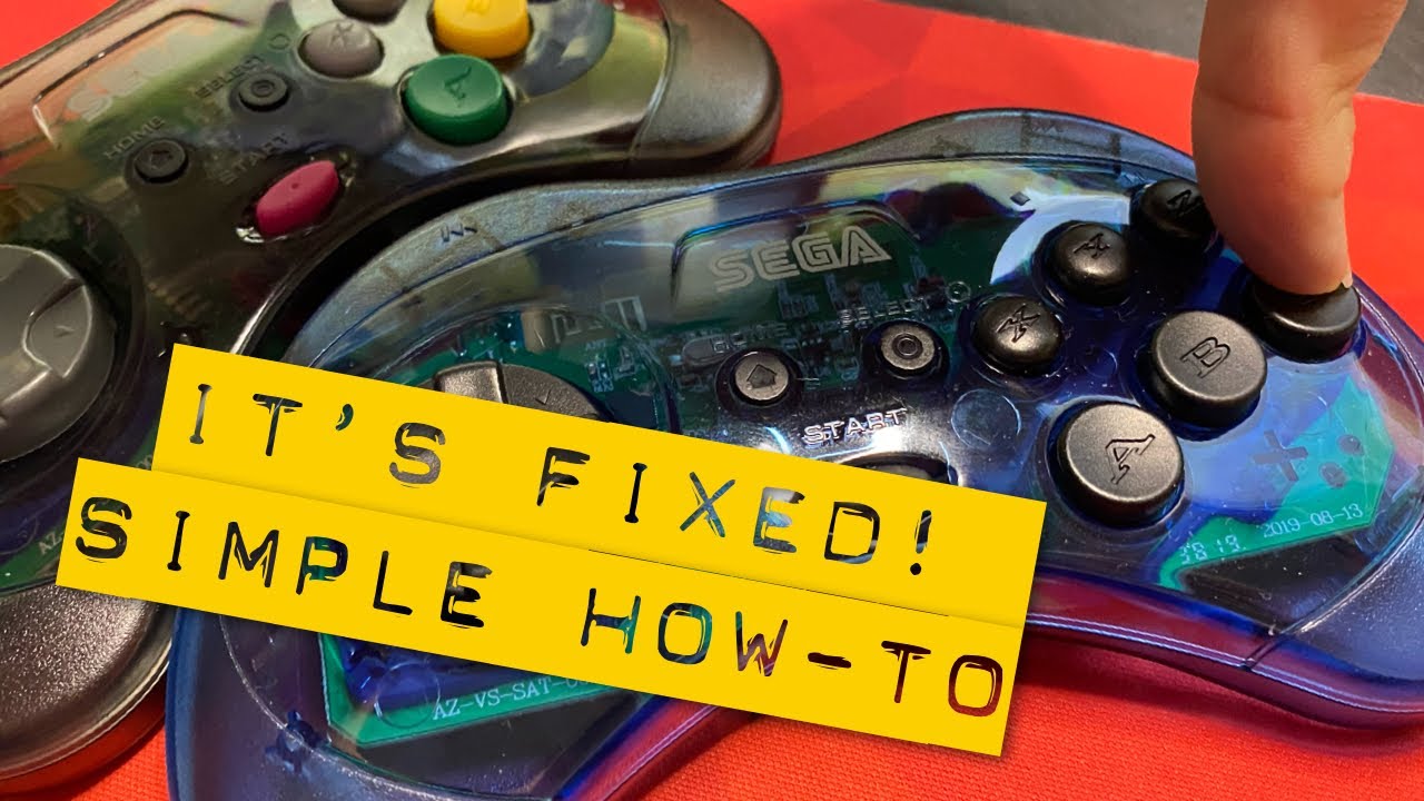 How-to Fix Retro-Bit Sega Saturn Wireless Controller - Sticking Buttons ...
