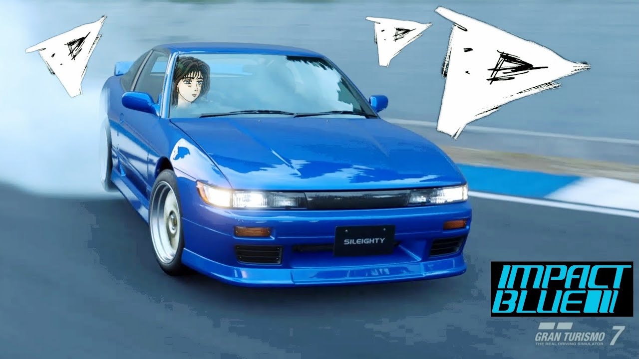 Initial D Impact Blue Sileighty | Gran Turismo 7 | Eurobeat - YouTube