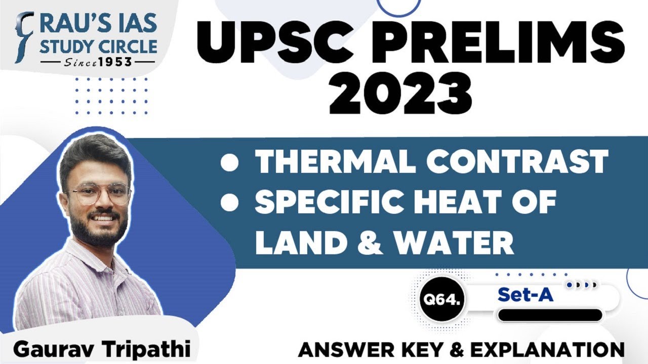 UPSC IAS Prelims 2023 | GS Paper 1 | Question - 64 | Set - A | Answer ...
