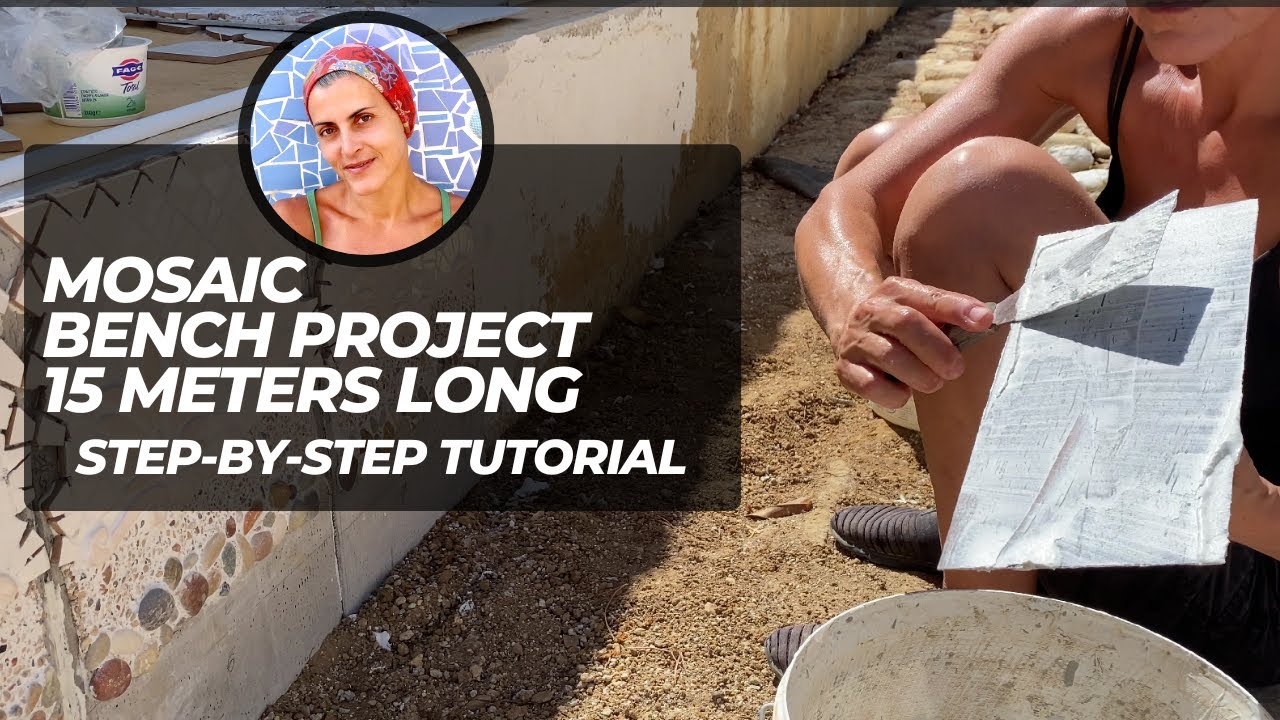 From Ancient Greece to Modern Beauty: Mosaic Bench Revealed - YouTube