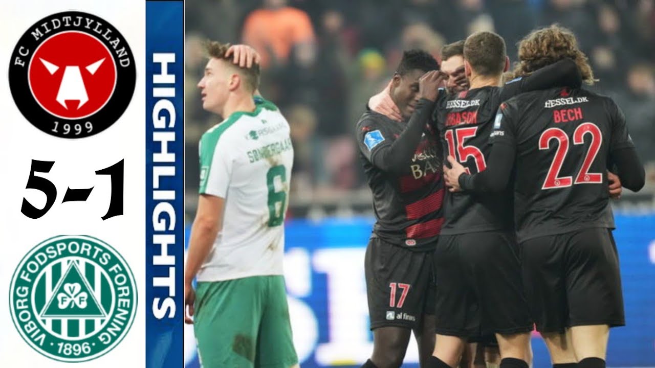 FC Midtjylland - Viborg FF 5-1 Highlights | 3F SuperLiga 2023 | FCM vs ...