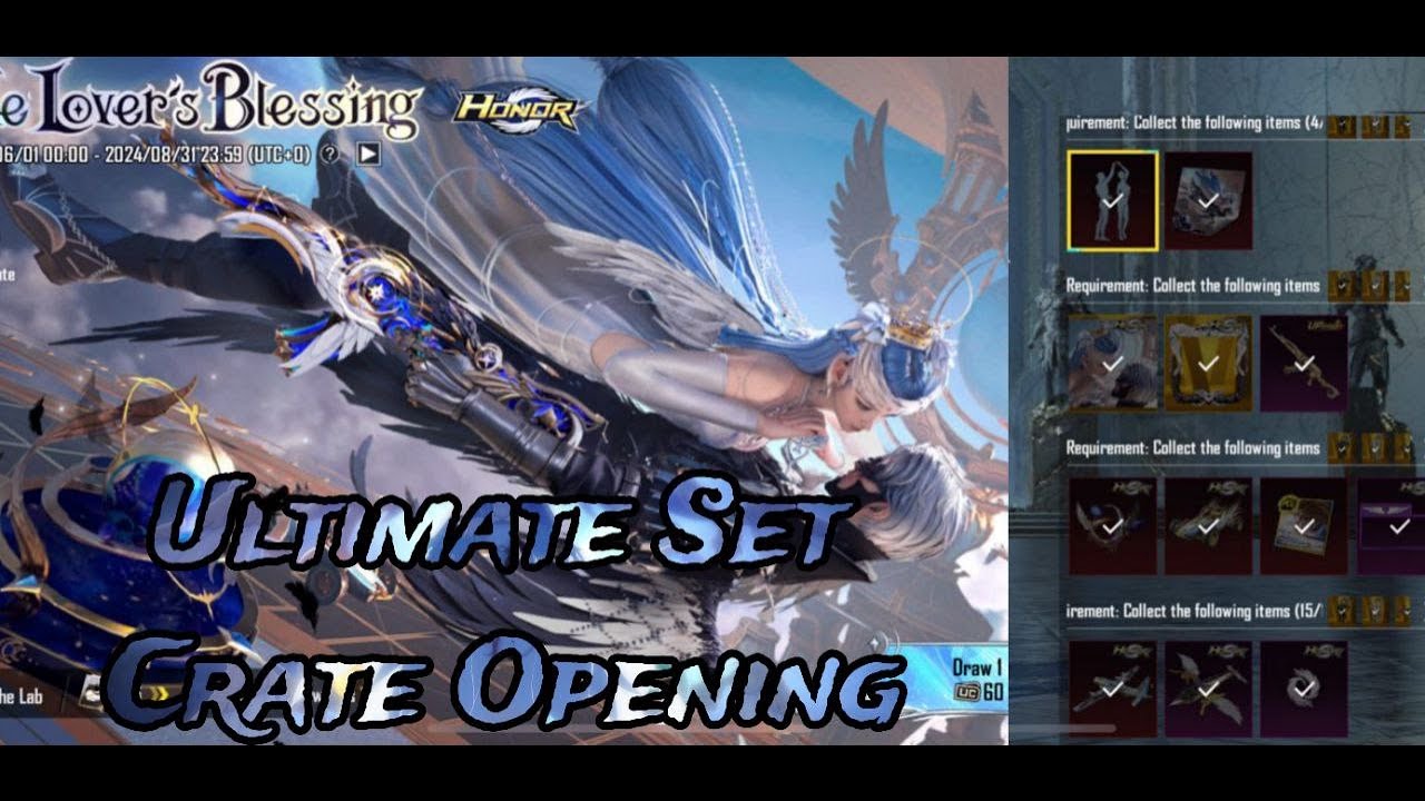 Drawing until I get ALL the items in The Lover's Blessing | PUBG Mobile ...