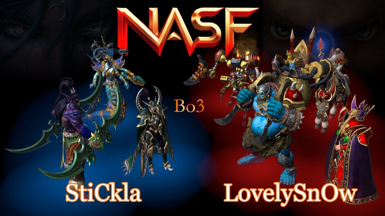Warcraft 3 - NASF S2 Group C StiCkla (NE) vs LovelySnOw [TrickSy] (Hu ...