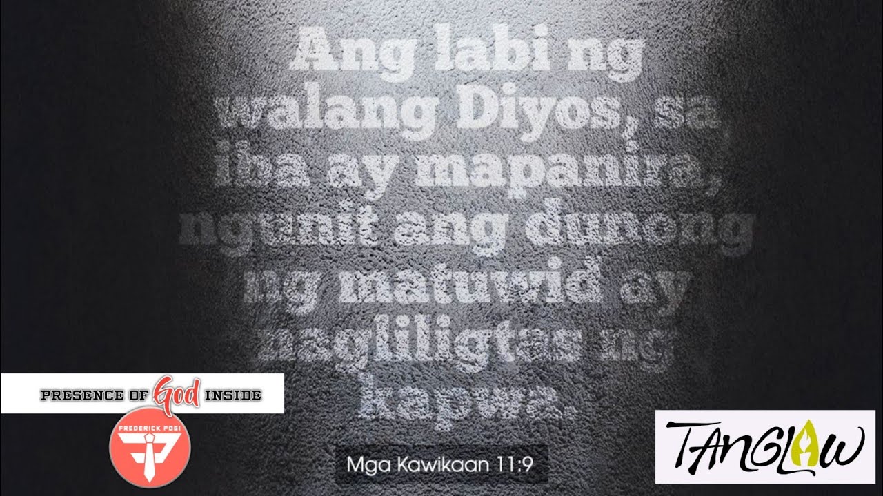 SAY NO TO EVIL WORDS | TANGLAW DEVOTIONAL | 17 - YouTube