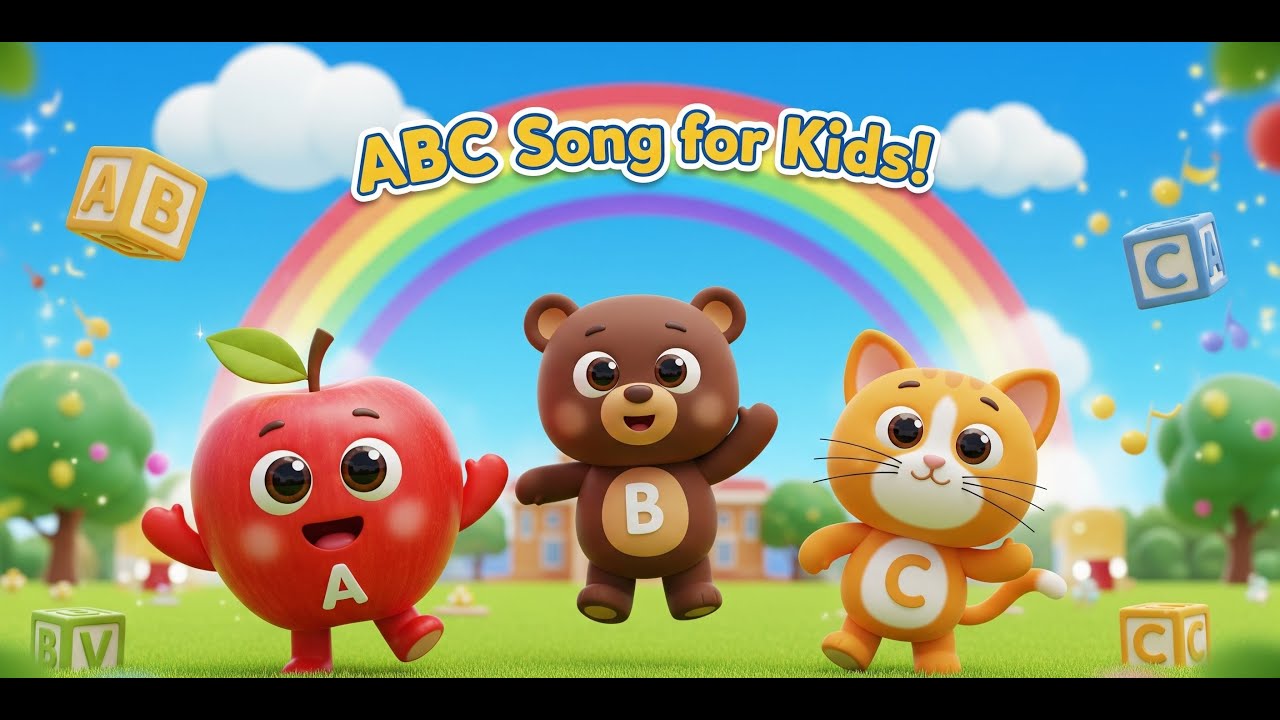 ABC Song for Kids | Learn Alphabet with Fun Characters | Nursery Rhyme ...